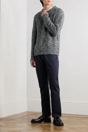 Mr P. Merino Wool-blend Bouclé Sweater