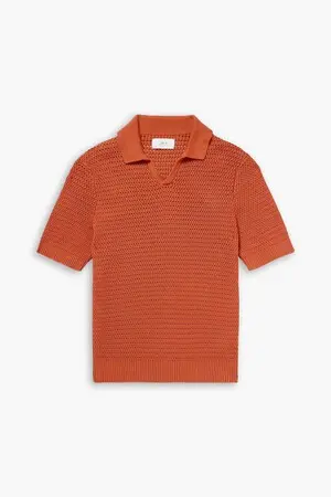 Mr P. Openknit Cotton Polo Shirt