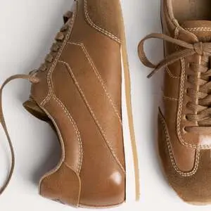 ME+EM Retro Runner Sneakers - Tan