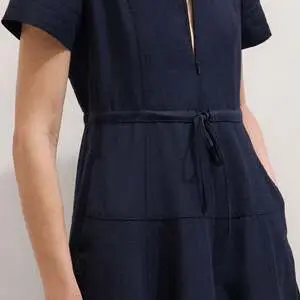 ME+EM Fit + Flare Shirt Midi Dress