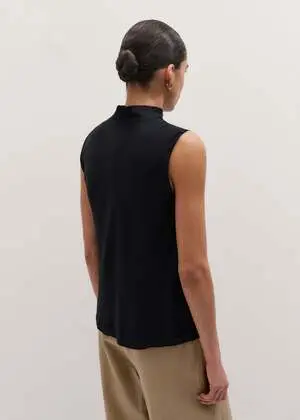 ME+EM Silk Cowl Neck Sleeveless Top