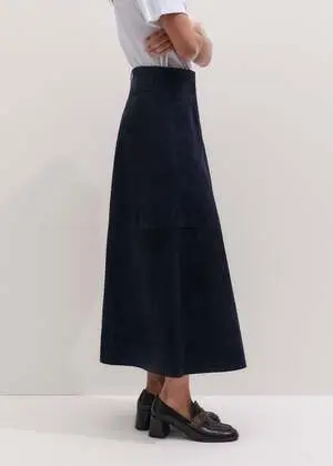 ME+EM A-line Maxi Skirt - Navy