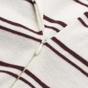 ME+EM Striped Slim Tee With Zip