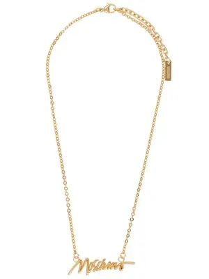Moschino Logo Necklace - Gold
