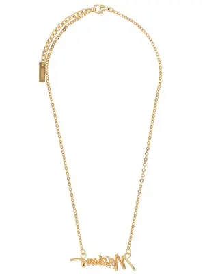 Moschino Logo Necklace - Gold