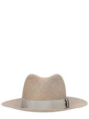 Brunello Cucinelli Straw Fedora - Beige