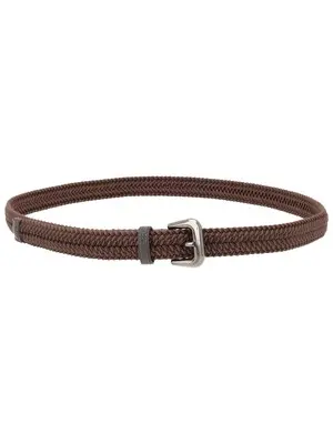 Brunello Cucinelli Braided Belt - Brown