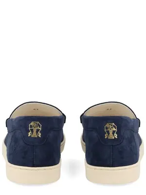 Brunello Cucinelli Suede Loafer - Blue