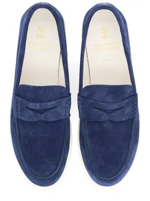 Brunello Cucinelli Suede Loafer - Blue