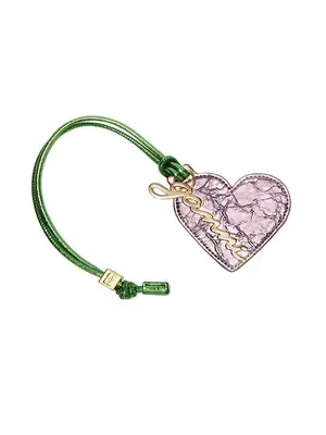 GANNI Heart Mirror Keychain - Pink