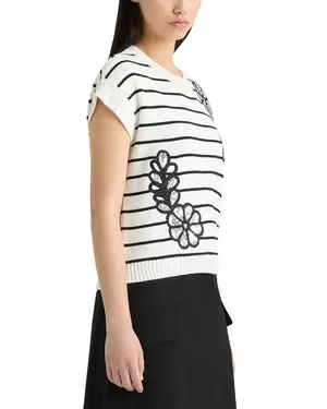 NVLT Sleeveless Sequin Detail Sweater