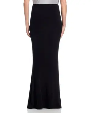 Norma Kamali Obie Long Skirt - Black