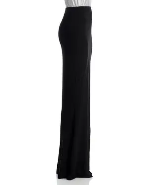 Norma Kamali Obie Long Skirt - Black