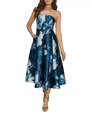 Donna Karan New York Strapless Midi Dress
