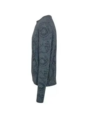 Etro Paisley Crew-neck Sweater - Blue