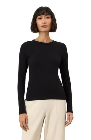 PACT Perfect Rib Layering Long Sleeve - Black