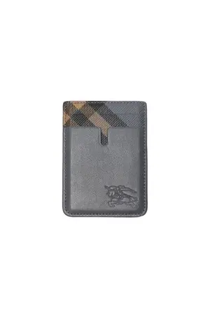 Burberry Pop Check Magnetic Card Case - Wave Blue