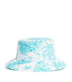 MARIE RAXEVSKY Jungle Print Bucket Hat - Blue