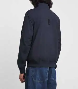 Moose Knuckles Courville Crinkle Bomber Jacket - Navy