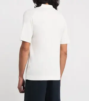 Rag & Bone Cotton Rib-knit Polo Shirt