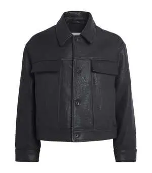 Studio Nicholson Oversized Doyard Leather Jacket