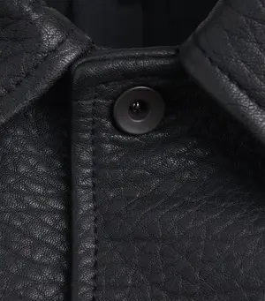 Studio Nicholson Oversized Doyard Leather Jacket