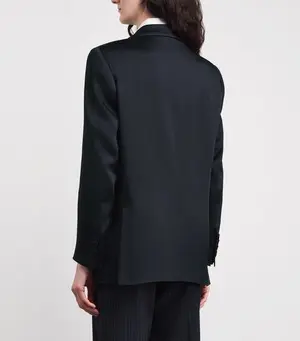 BLAZÉ MILANO Satin Double-breasted Blazer