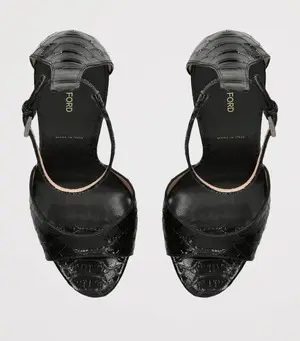 TOM FORD Leather Pin-heel Sandals