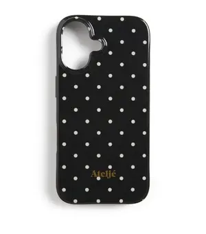 ATELJE Recycled Polka-dot Iphone 17 Pro Case - Black