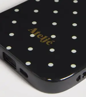 ATELJE Recycled Polka-dot Iphone 17 Pro Max Case - Black