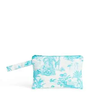 MARIE RAXEVSKY Small Waterproof Jungle Print Pouch
