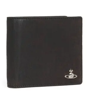 VIVIENNE WESTWOOD Leather Logo Bifold Wallet - Brown