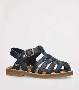 GOLDEN GOOSE Leather Maxime Sandals