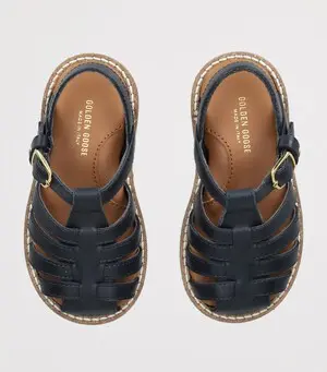GOLDEN GOOSE Leather Maxime Sandals