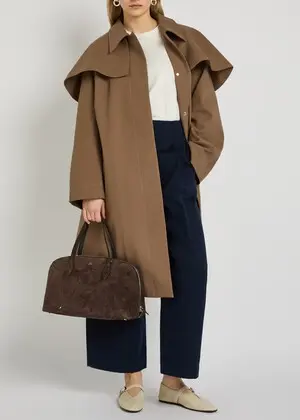 Studio Nicholson Peached Wide-leg Cotton-twill Trousers