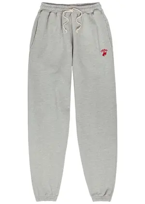 CHERRY LOS ANGELES Western Athletic Logo Cotton-blend Sweatpants - Grey