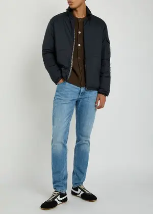 Moncler Breezes Padded Shell Jacket - Navy