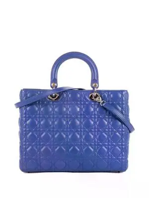Dior Large Lady Quilted Tote Bag