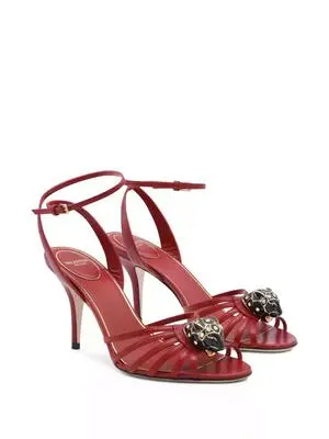 Valentino Garavani Pas De Chat Heeled Sandals - Red