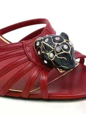 Valentino Garavani Pas De Chat Heeled Sandals - Red