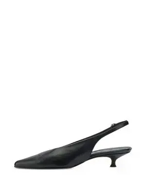 AeydĒ Camila Slingback Kitten Heel Pumps - Black