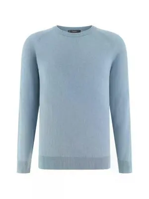 Boggi Milano Crew-neck Raglan Sweater - Blue