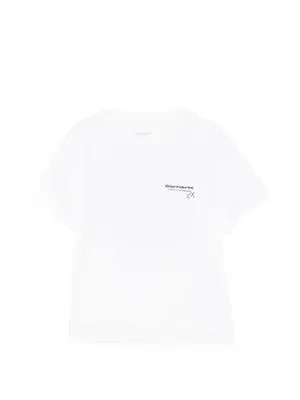 Carhartt Work In Progress S/s Garble Chest-logo T-shirt - White