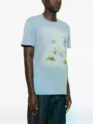 MARANT Honore Graphic-print T-shirt - Blue