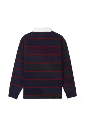 Sporty & Rich Striped Long-sleeve Polo Shirt
