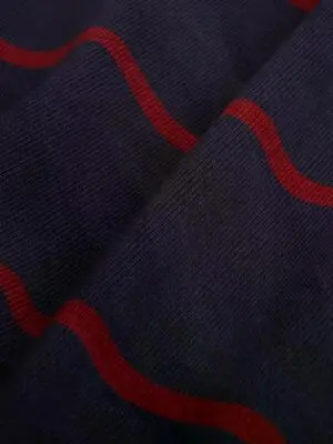 Sporty & Rich Striped Long-sleeve Polo Shirt