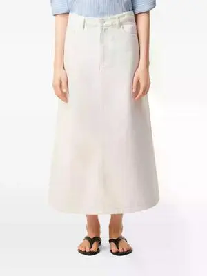 AMI Paris Cotton Twill Long Skirt