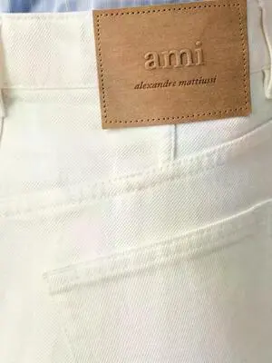 AMI Paris Cotton Twill Long Skirt
