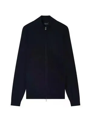 Emporio Armani Zip-fastening Long-sleeve Cardigan - Blue