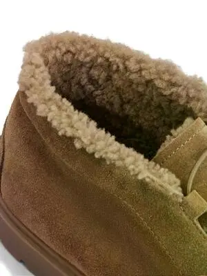 TOD'S Round-toe Lace-up Boots - Brown